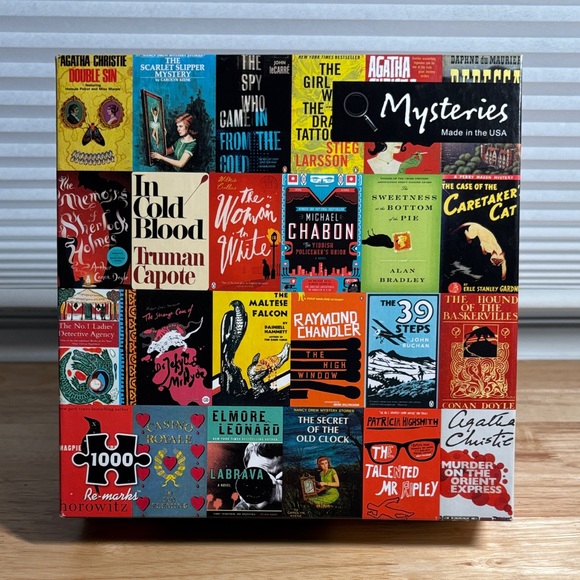 Re-marks | Games | Jigsaw Puzzle Mystery Book Cover Collage Puzzle ...